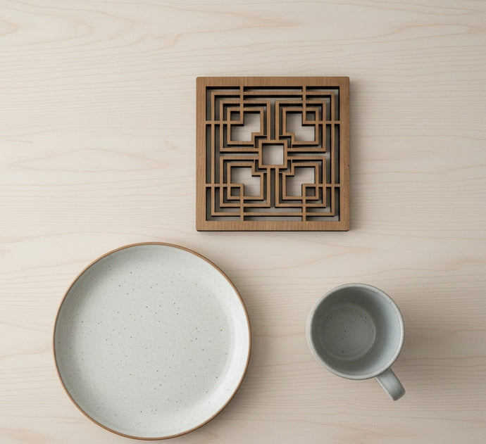 Storer House Trivet | Frank Lloyd Wright Heat-Resistant | AlaModerna
